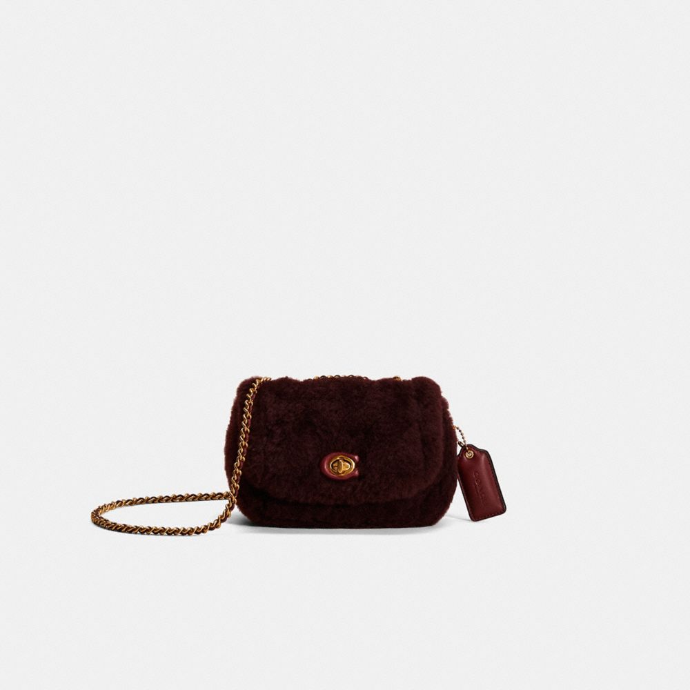 Restored Pillow Madison Shoulder Bag 18 In Shearling With Quilting | COACH®