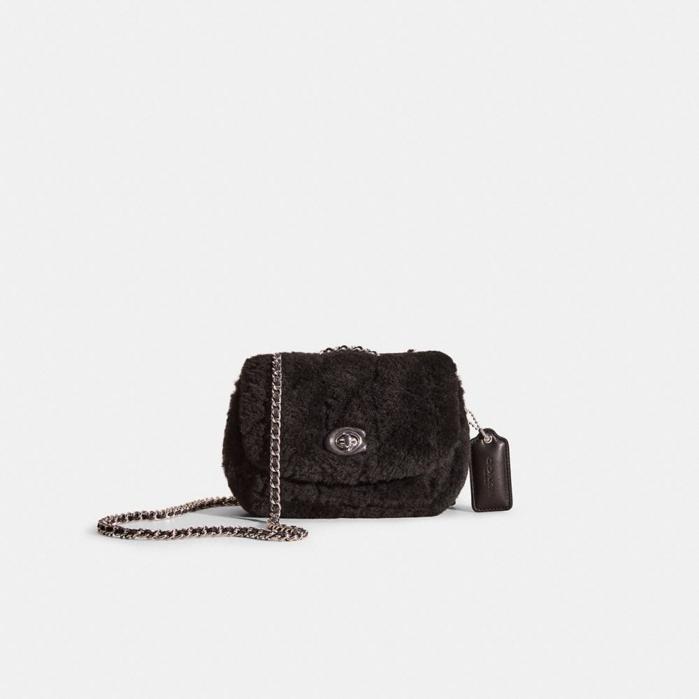 COACH® | Restored Pillow Madison Shoulder Bag 18 In Shearling With Quilting