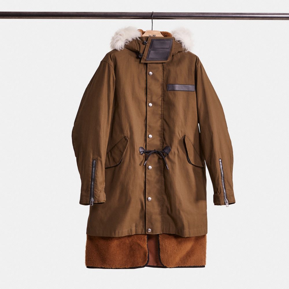 COACH® | Restored Shearling Convertible Parka