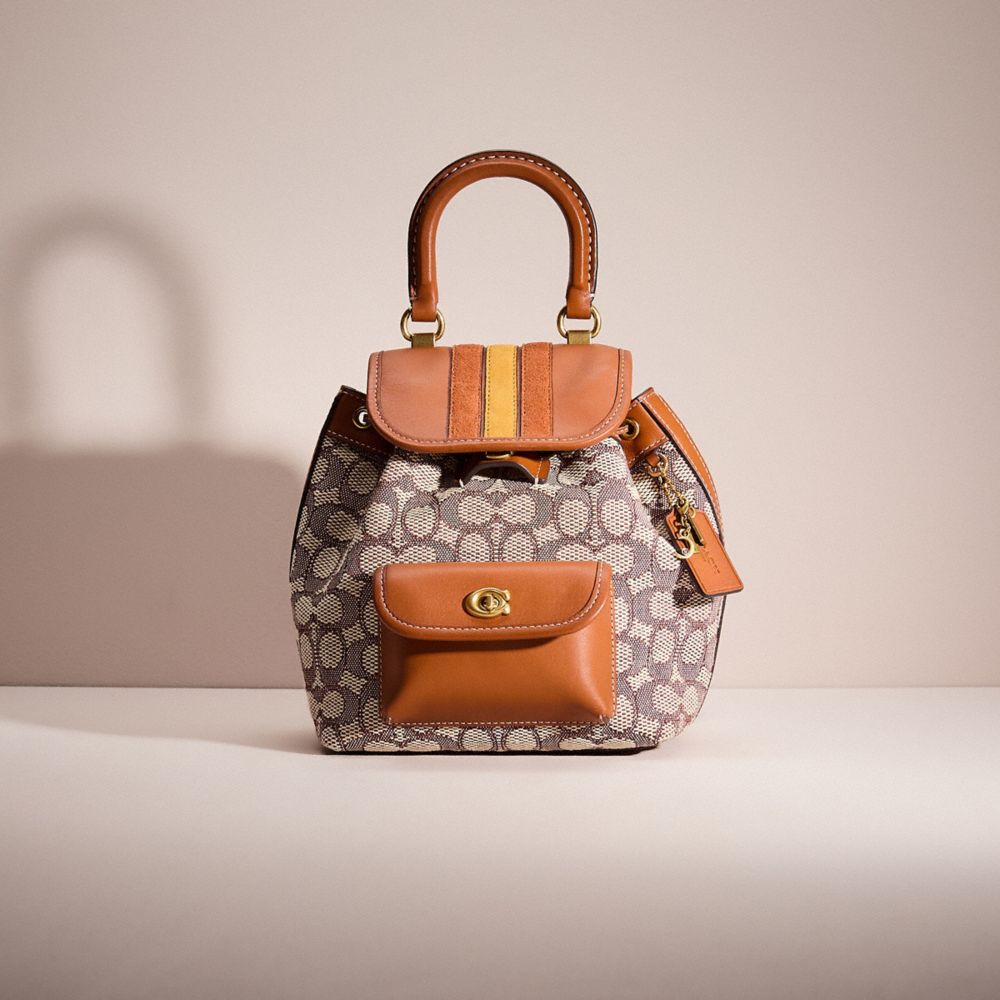 COACH® | Upcrafted Riya Backpack 21 In Signature Textile Jacquard