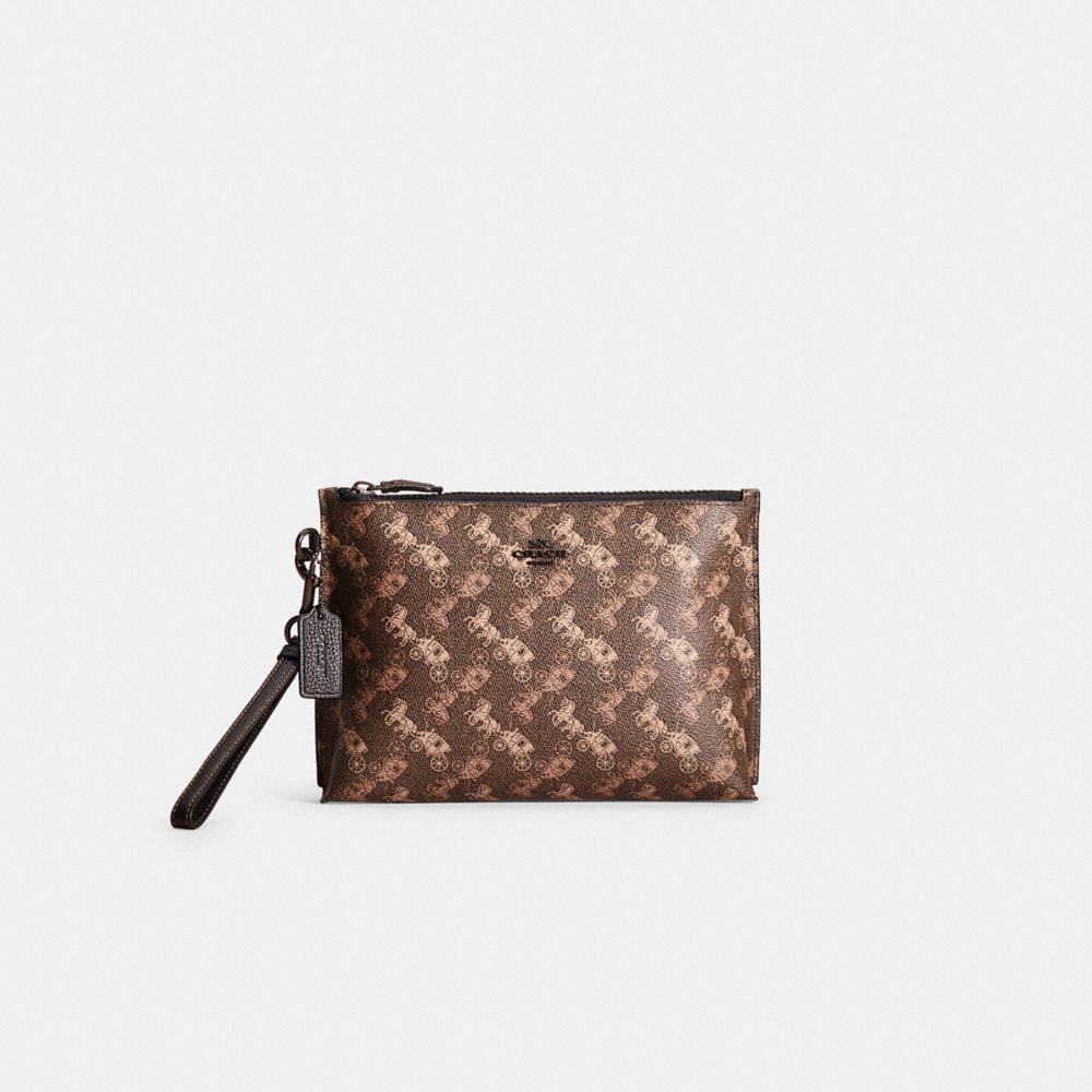 Restored Charlie Pouch With Horse And Carriage Print | COACH®
