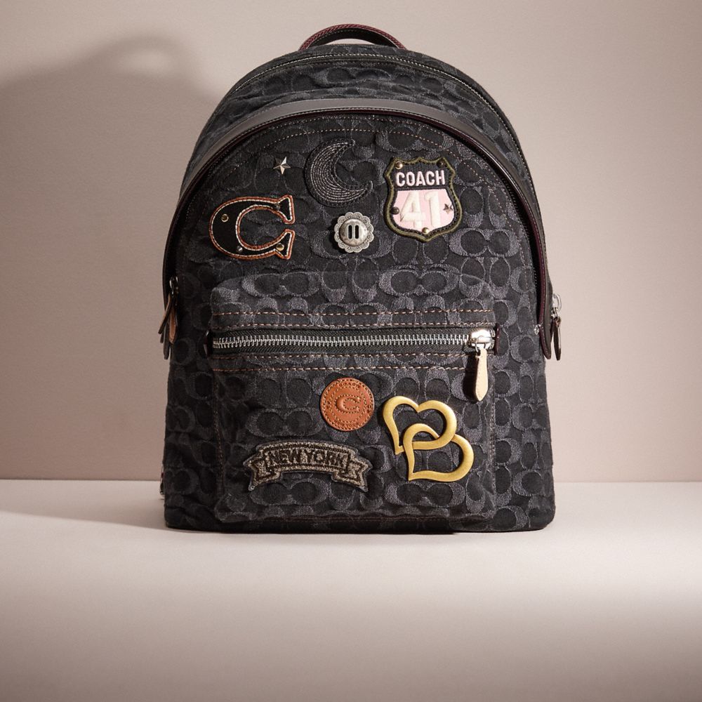 COACH® | Upcrafted Charter Backpack In Signature Denim