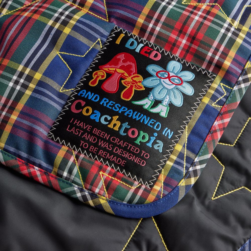 Coachtopia Loop Scarf With Plaid Print | Coachtopia