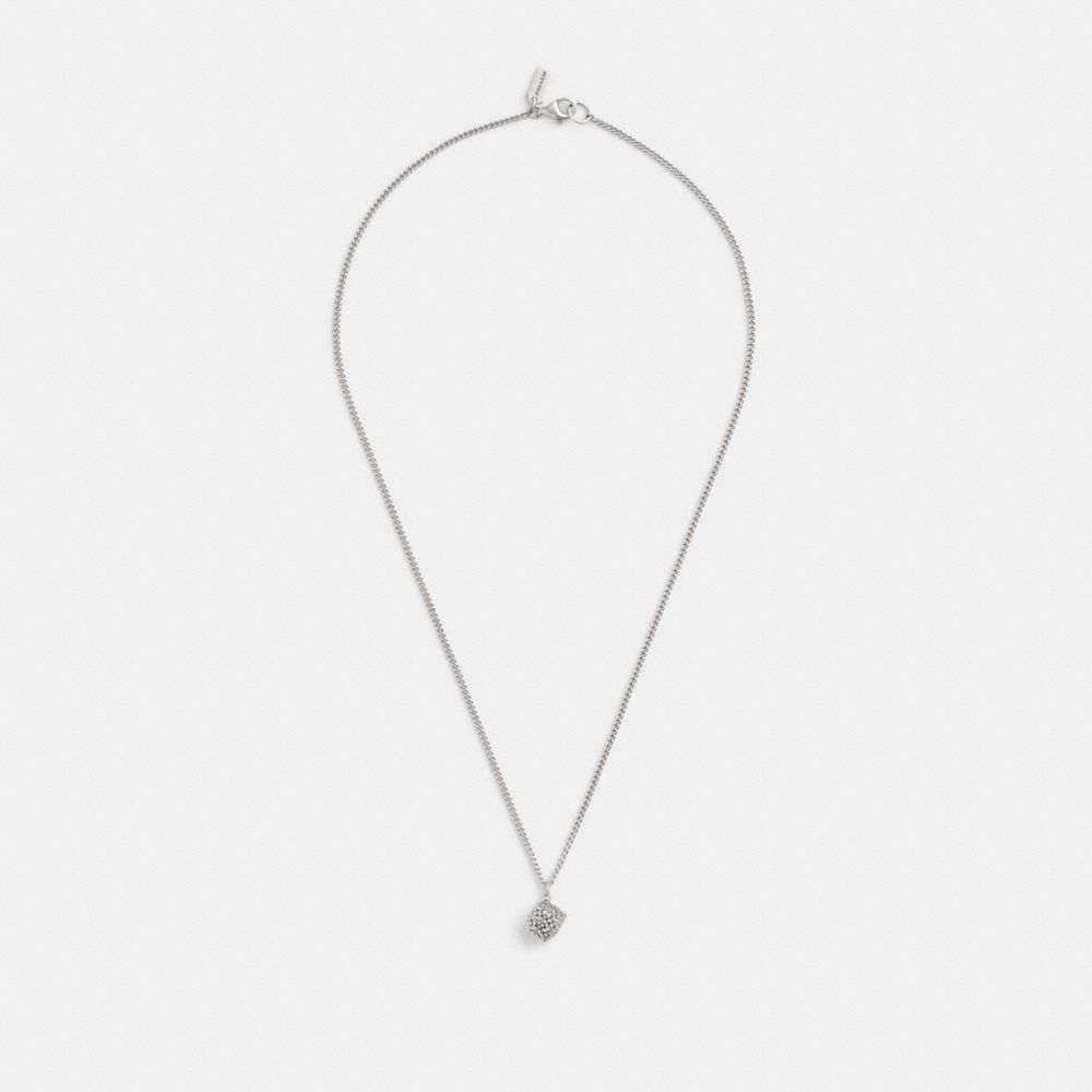 COACH® | Quilted Cube Pendant Necklace