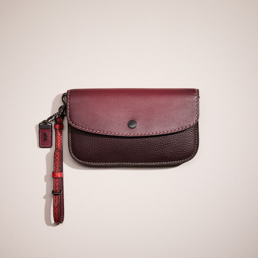 Restored Clutch With Colorblock Snakeskin Handle | COACH®