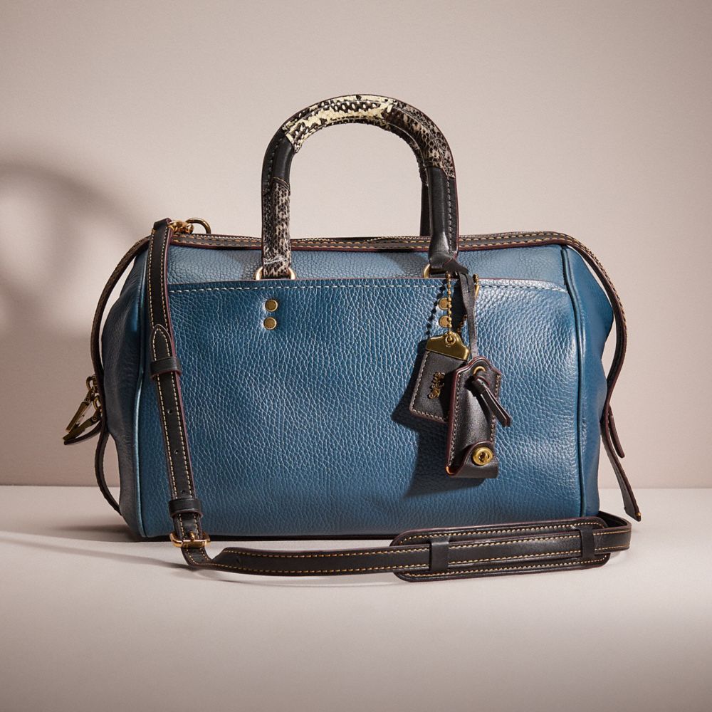 Restored Rogue Satchel With Patchwork Snakeskin Handle | COACH®