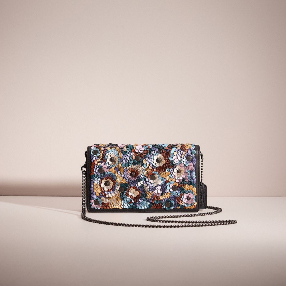 COACH® | Restored Callie Foldover Chain Clutch With Leather Sequins