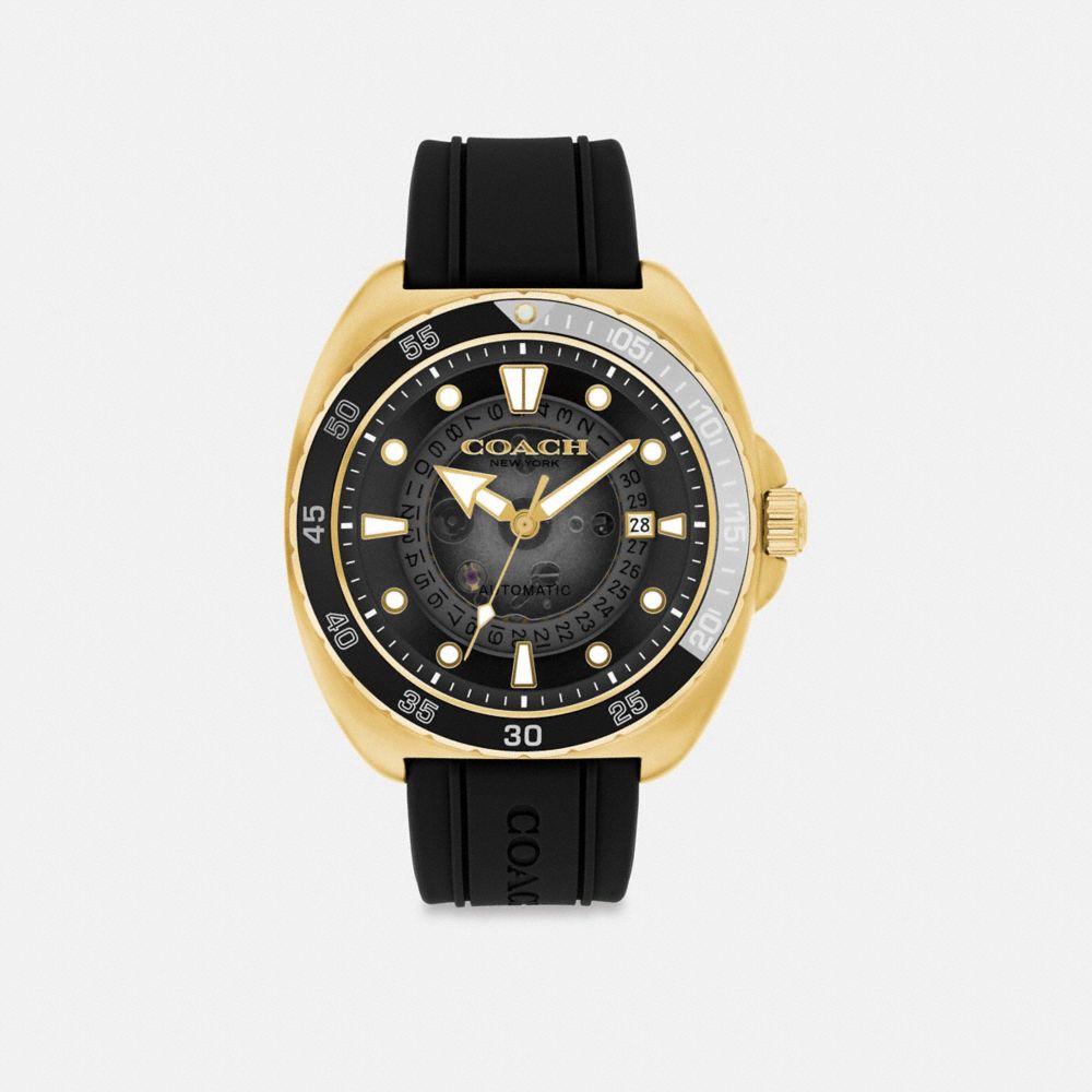 Coach Charter Automatic Watch, 44mm In Black | ModeSens