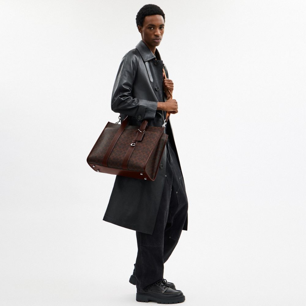 COACH® | Wesley Tote In Signature Canvas