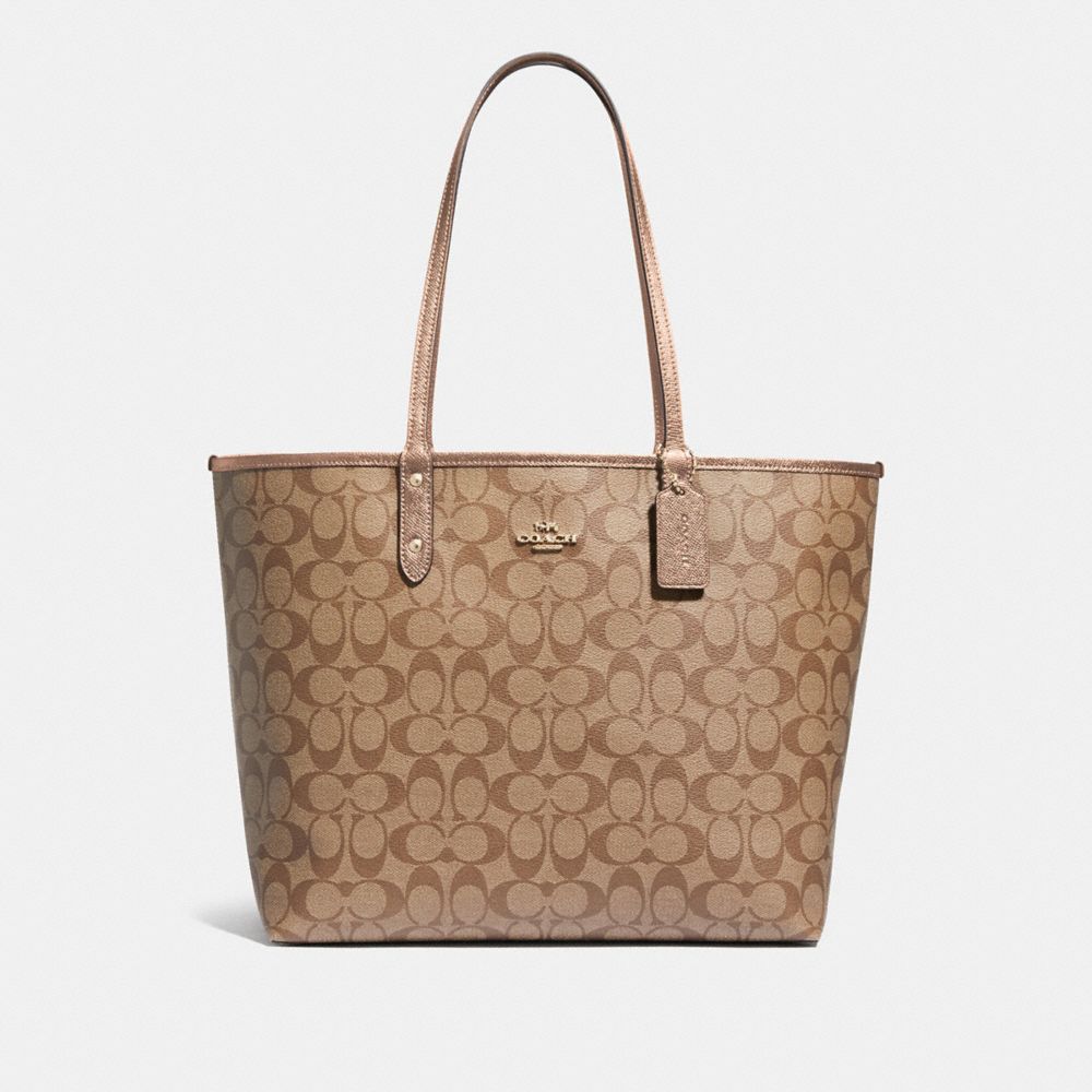 COACH® Outlet | Reversible City Tote In Signature Canvas