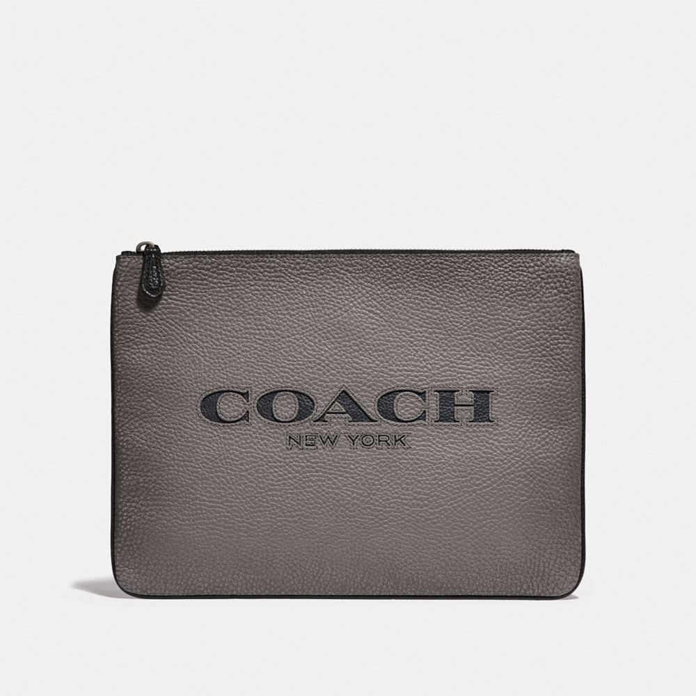 COACH® Outlet | Large Pouch With Coach Cut Out