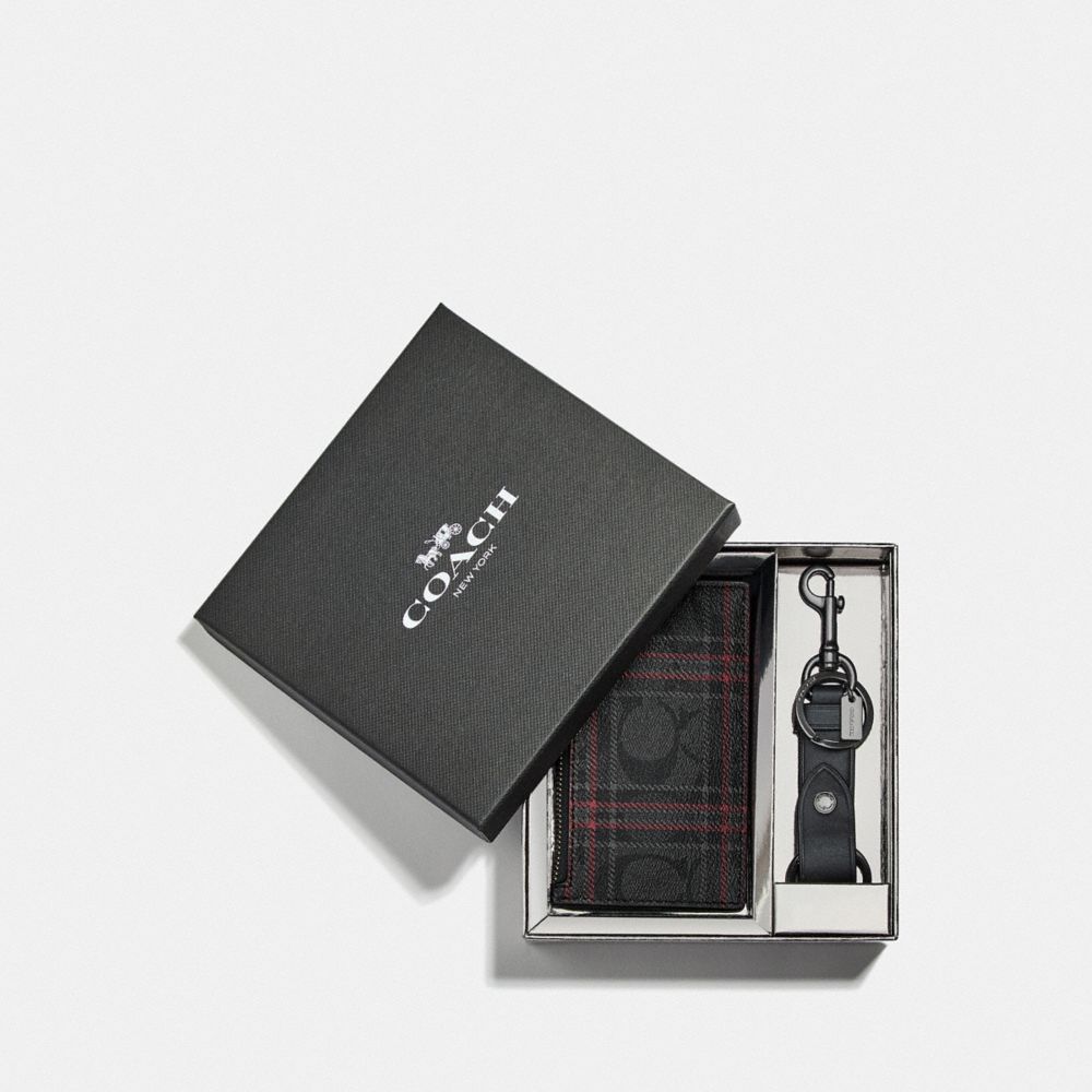 COACH® Outlet | Boxed Zip Card Case And Valet Key Fob Gift Set In ...
