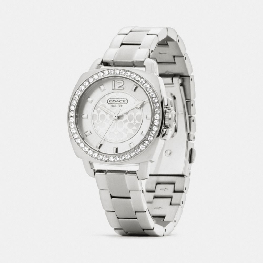 Mini Boyfriend Stainless Steel Crystal Bracelet Watch | COACH®